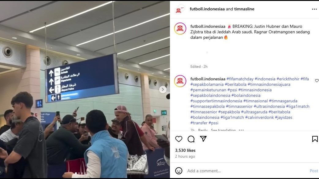 Daftar 21 Pemain Timnas Indonesia yang Sudah Mendarat di Arab Saudi ...