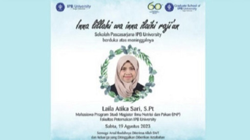 Mahasiswi S2 IPB University Meninggal Terbakar di Laboratorium, Rektor ...