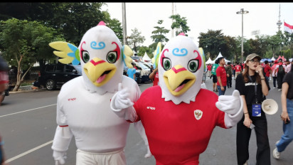 Maskot Timnas Indonesia 'Shakti' Perdana Hadir dalam Laga Kualifikasi ...