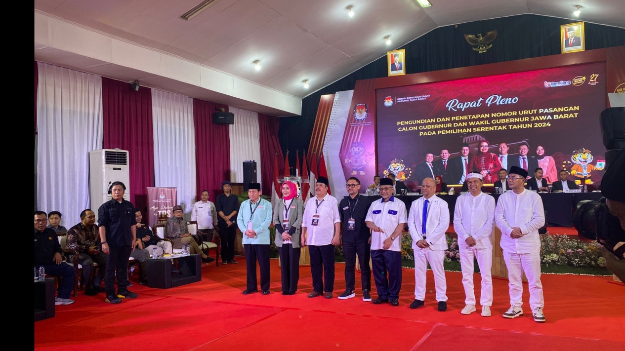 Ini Hasil Lengkap Pengundian Nomor Urut Pilgub Jabar 2024