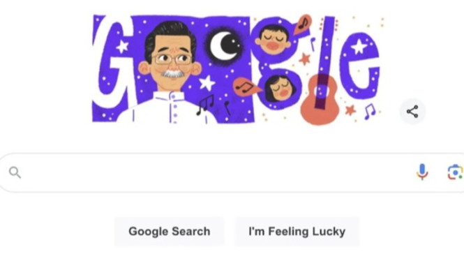 Google Doodle Rayakan 94 Tahun AT Mahmud, Pencipta Lagu Cicak di ...
