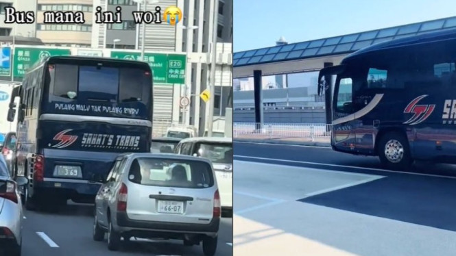 Video Viral Bus di Jepang Pakai Stiker Bahasa Indonesia 'Pulang Malu ...