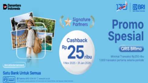 Liburan Hemat dengan Promo Spesial BRI, Cek Promo Cashback BRImo