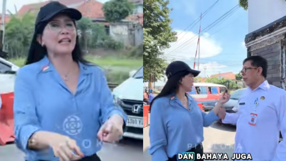 Aksi Oneng di Pinggir Rel Kereta Curi Perhatian, Rieke Diah Pitaloka ...