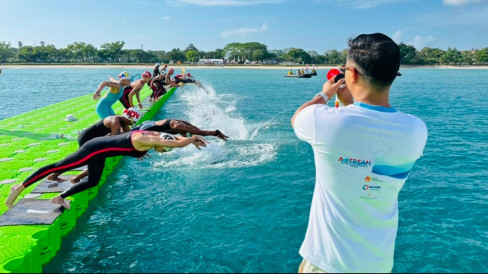 Buka Kejuaraan Renang Perairan Terbuka seAsia di Bali, Ketum PB Akuatik ...
